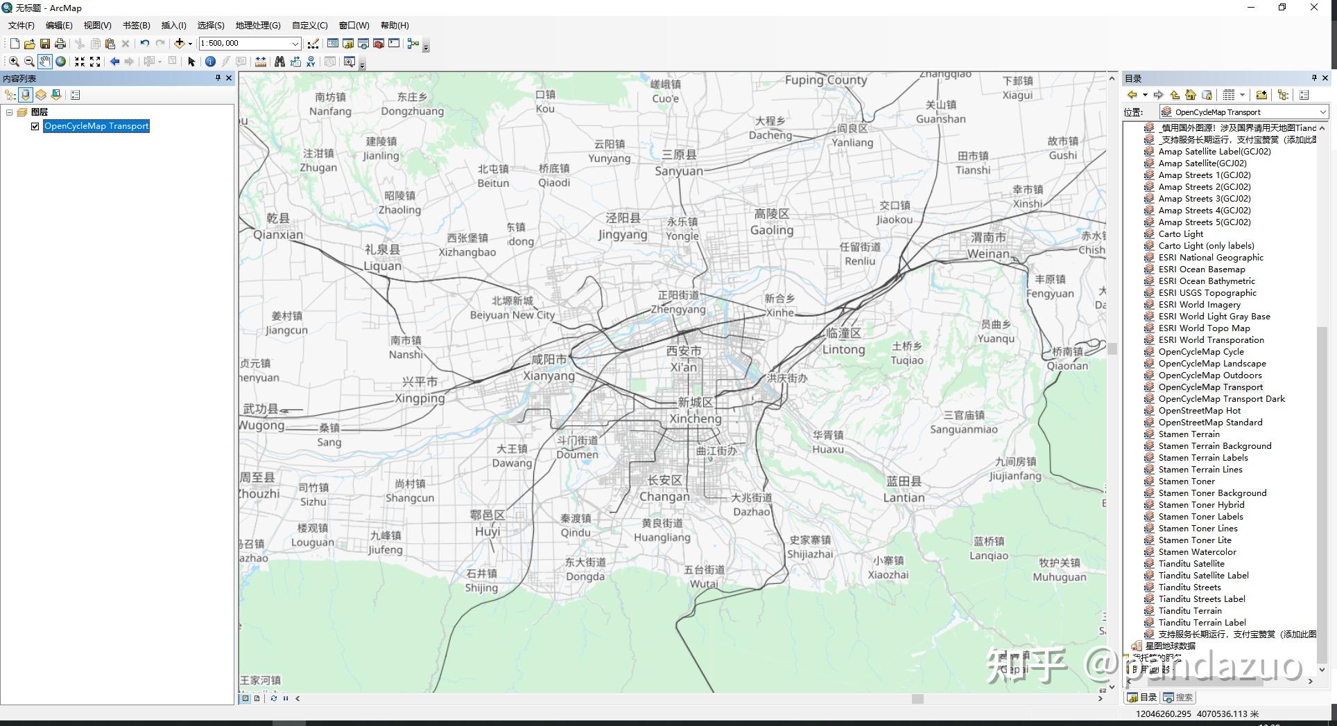Arcgis加载在线地图 知乎 