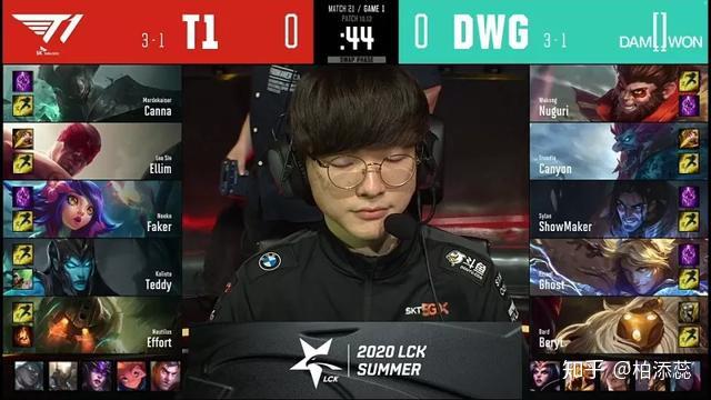 1V1电竞比分 LOL LCK夏季赛：T1 0-1 DWG Ghost率队逆转 - 知乎