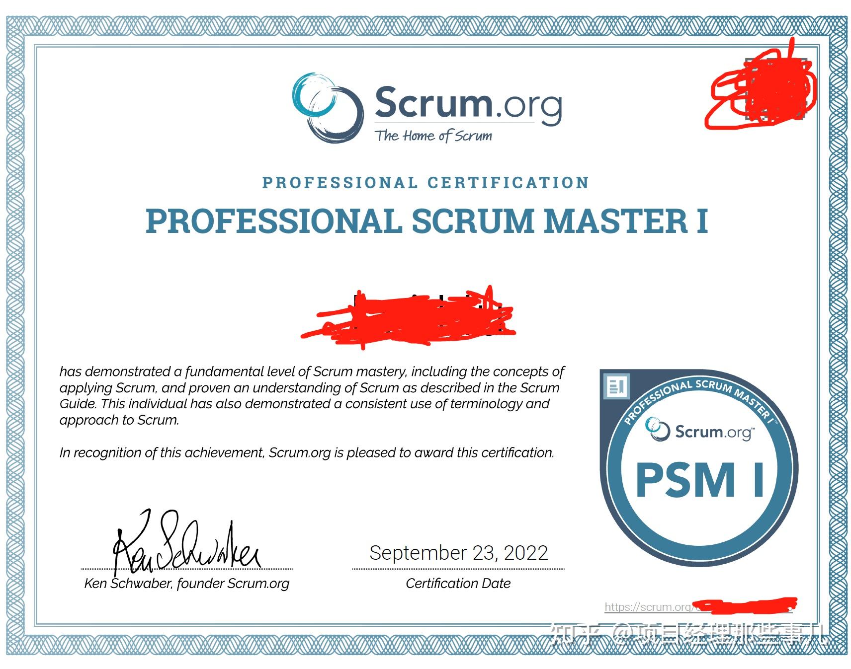 项目经理必备证书之敏捷认证(Professional Scrum Master)PSM I考试流程 - 知乎