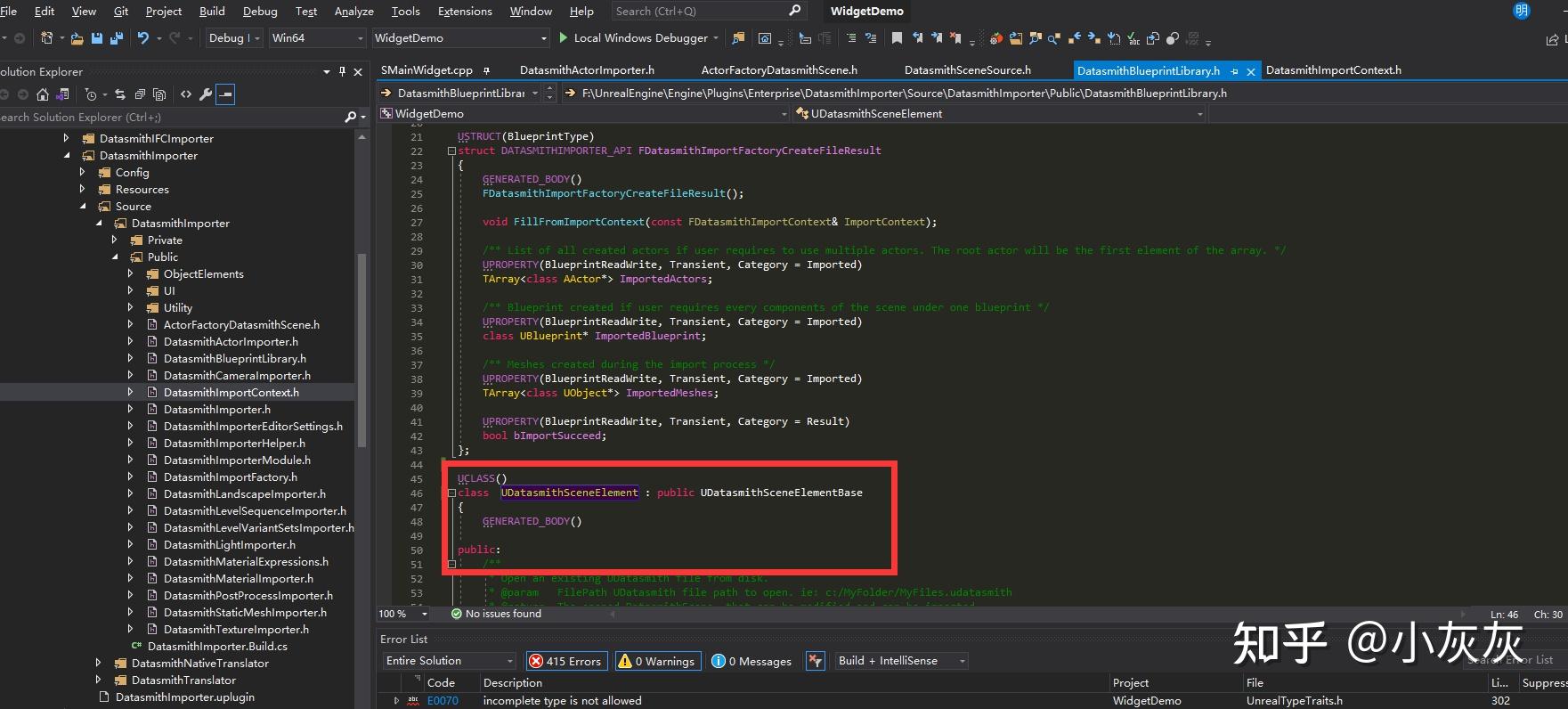 UE4 "private: static class UClass * __cdecl ***::GetPrivateStaticClass ...