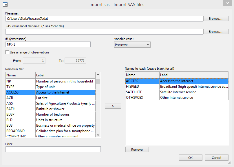 Stata News | Stata软件如何从SPSS和SAS中导入数据 - 知乎
