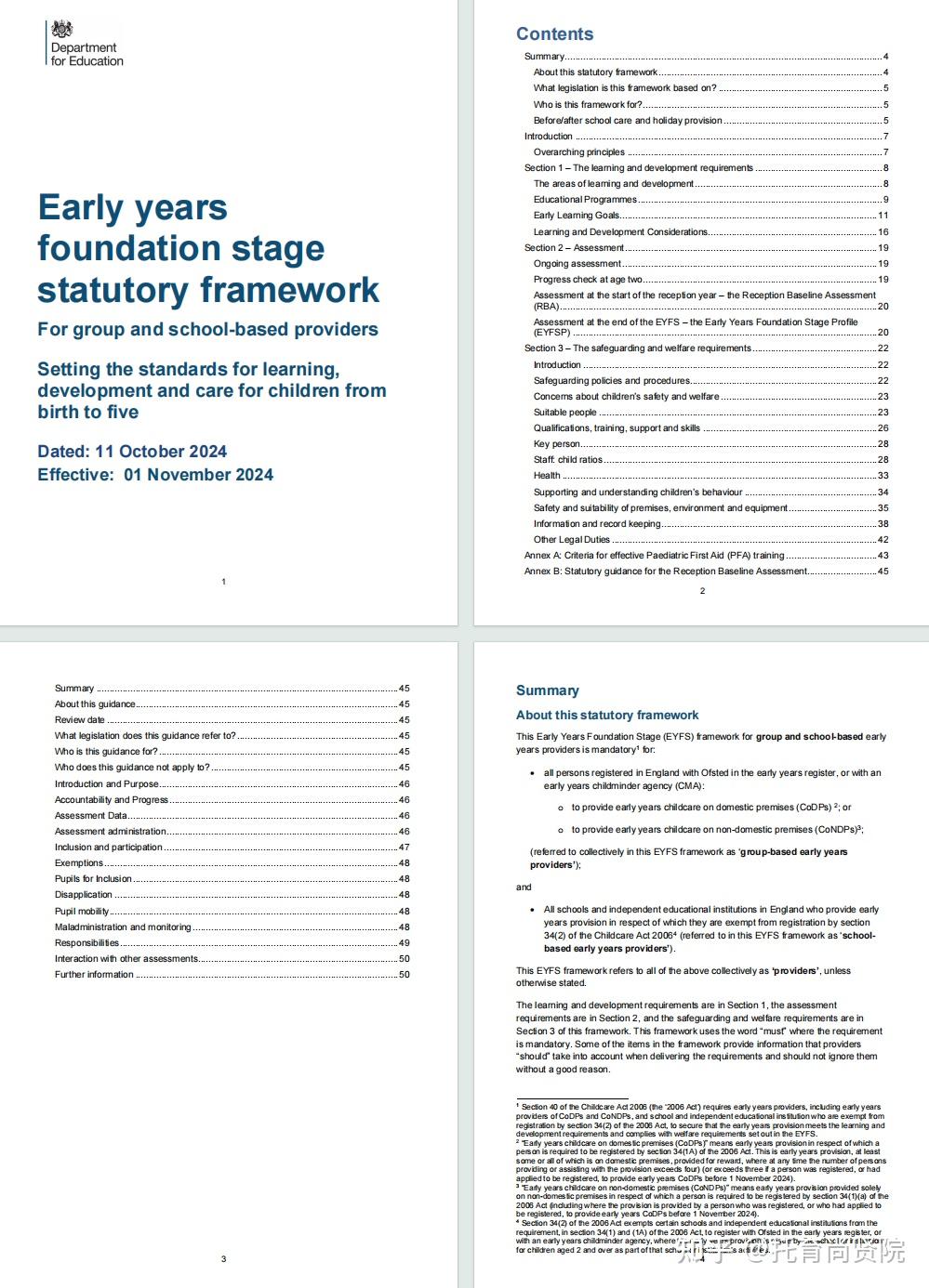 英国2024全新EYFS《早期教育学习框架》中英版 - 知乎