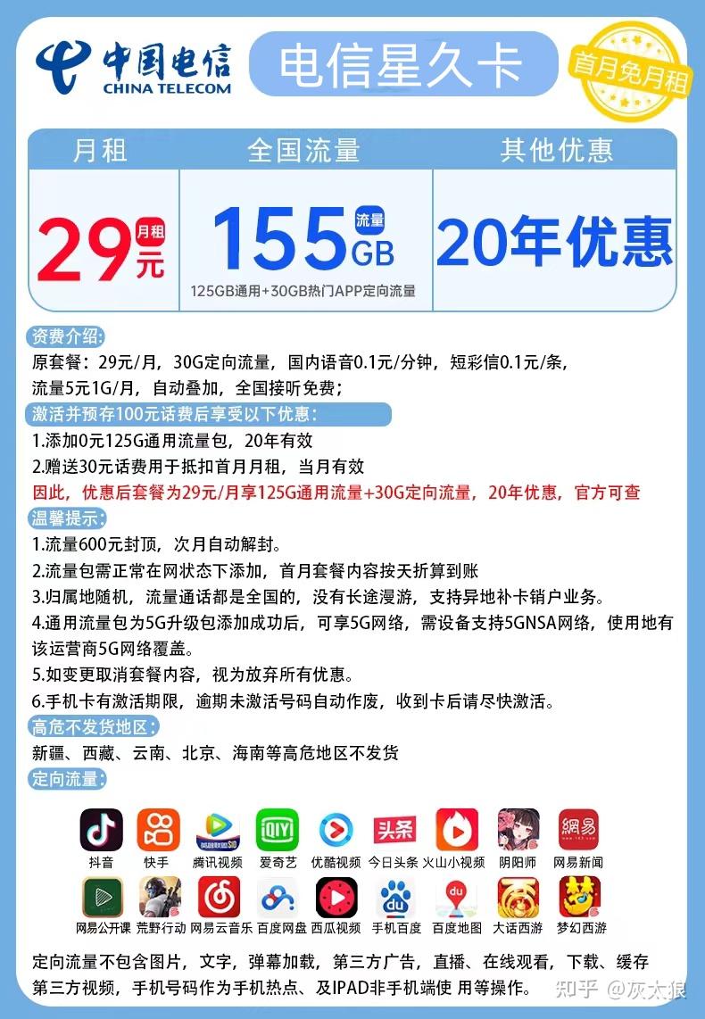 2023年有省钱的手机卡/流量卡套餐推荐，19元、29元、39元套餐/流量103/155、192G、245G超大流量套餐/无语音、100分钟、500分钟、3000分钟超大通话套餐| - 知乎