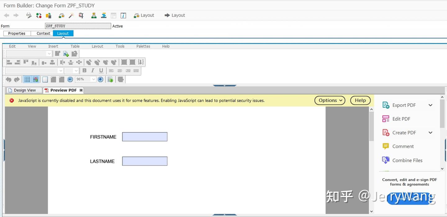 如何在 SAP ABAP 系统中使用 Adobe Form - 知乎