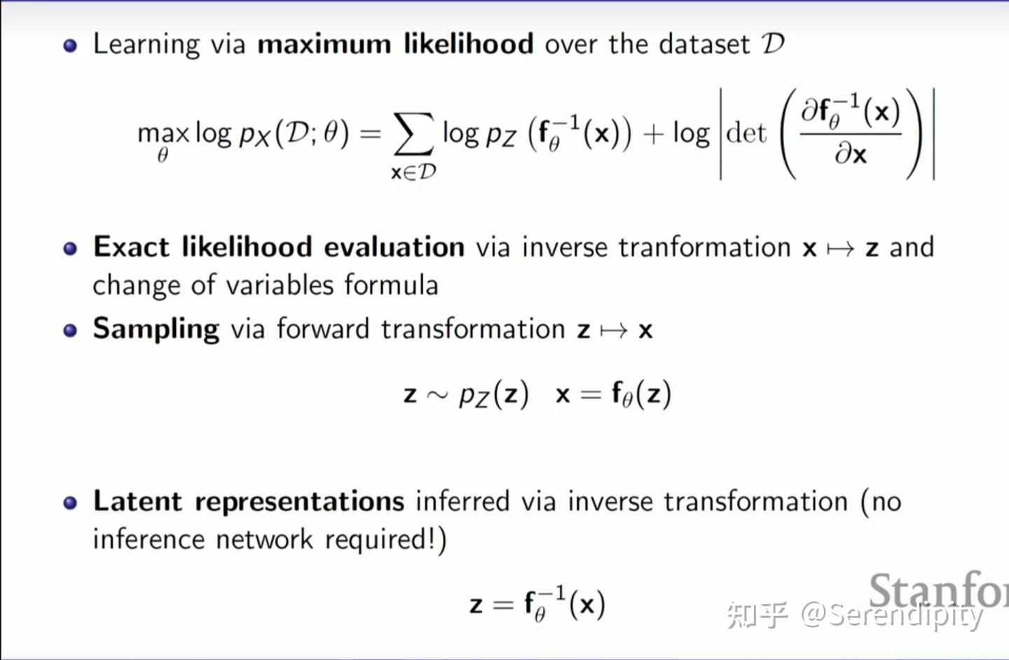 [Stanford CS236深度生成模型]： Normalizing Flows - 知乎