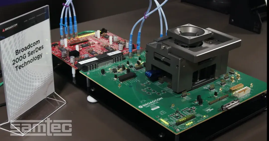 首秀 | Samtec&博通：200G共封装铜缆通道演示 - 知乎
