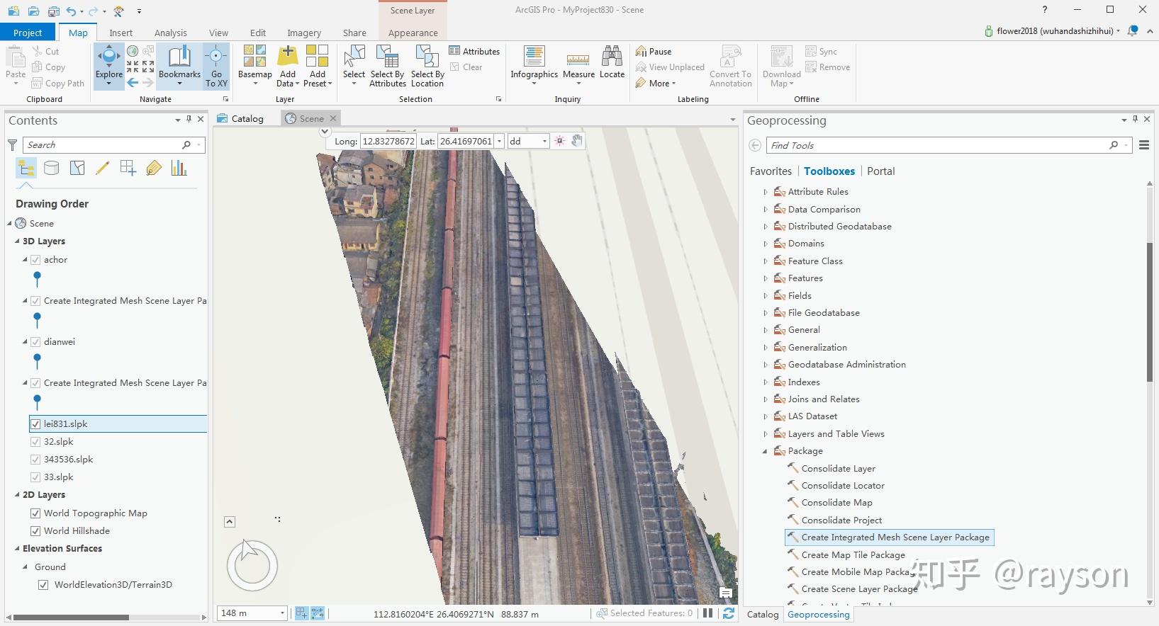 Arcgis pro2.2 导入倾斜OSGB数据 - 知乎
