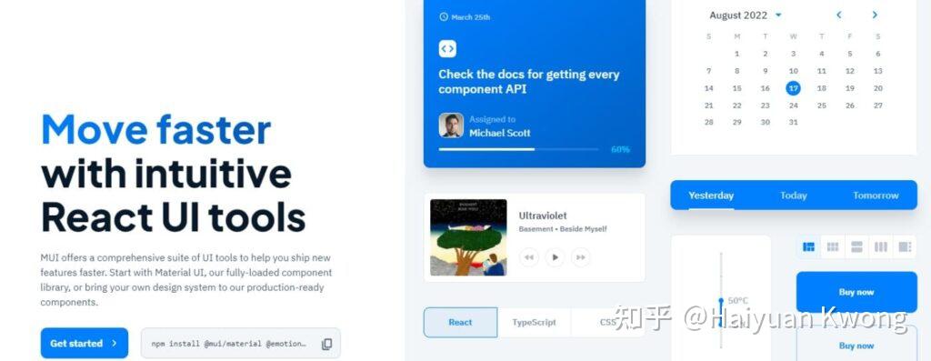 2022-2023年最受欢迎React UI组件库 - 知乎