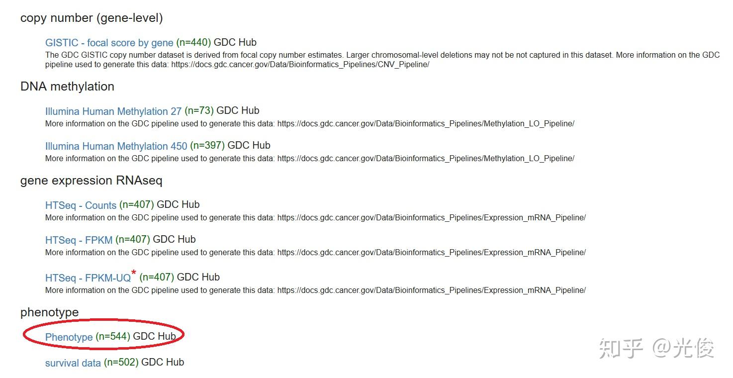 UCSC xena如何下载TCGA临床数据 - 知乎