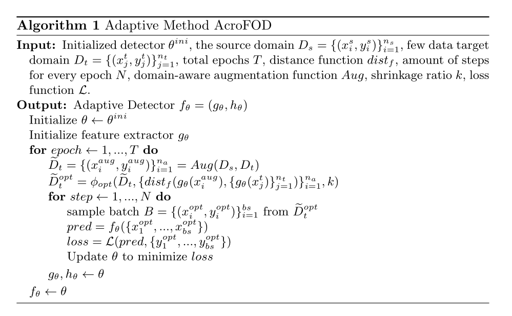 【论文笔记】AcroFOD: An Adaptive Method for Cross-domain Few-shot Object Detection - 知乎