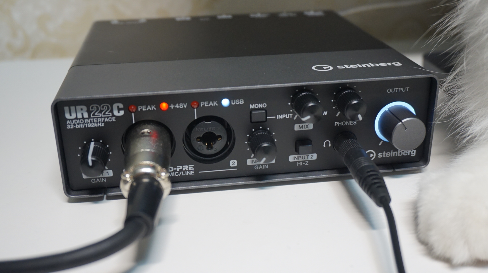 雅马哈Steinberg UR22C桌面级声卡，Vlog小白也能畅玩直播录播