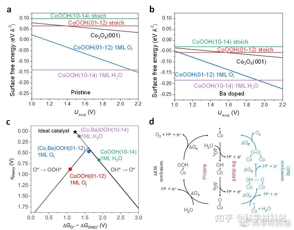 天津大学梁红艳课题组和加拿大E. H. Sargent课题组JACS：Ba掺杂缩短非贵金属催化剂的Co-Co键长并促进酸性OER - 知乎
