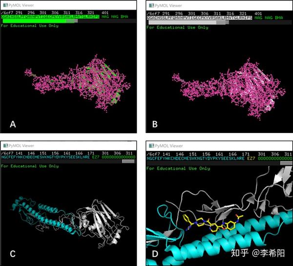 零基础PyMOL作图教程——绘制蛋白质-分子结合模式图 - 知乎