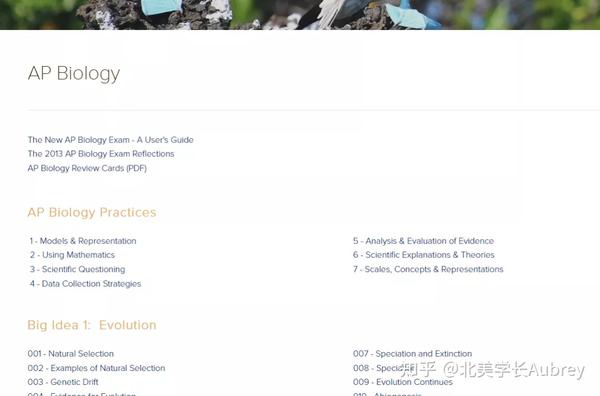 干货收藏！CB官方推荐的AP Biology线上学习资源 - 知乎