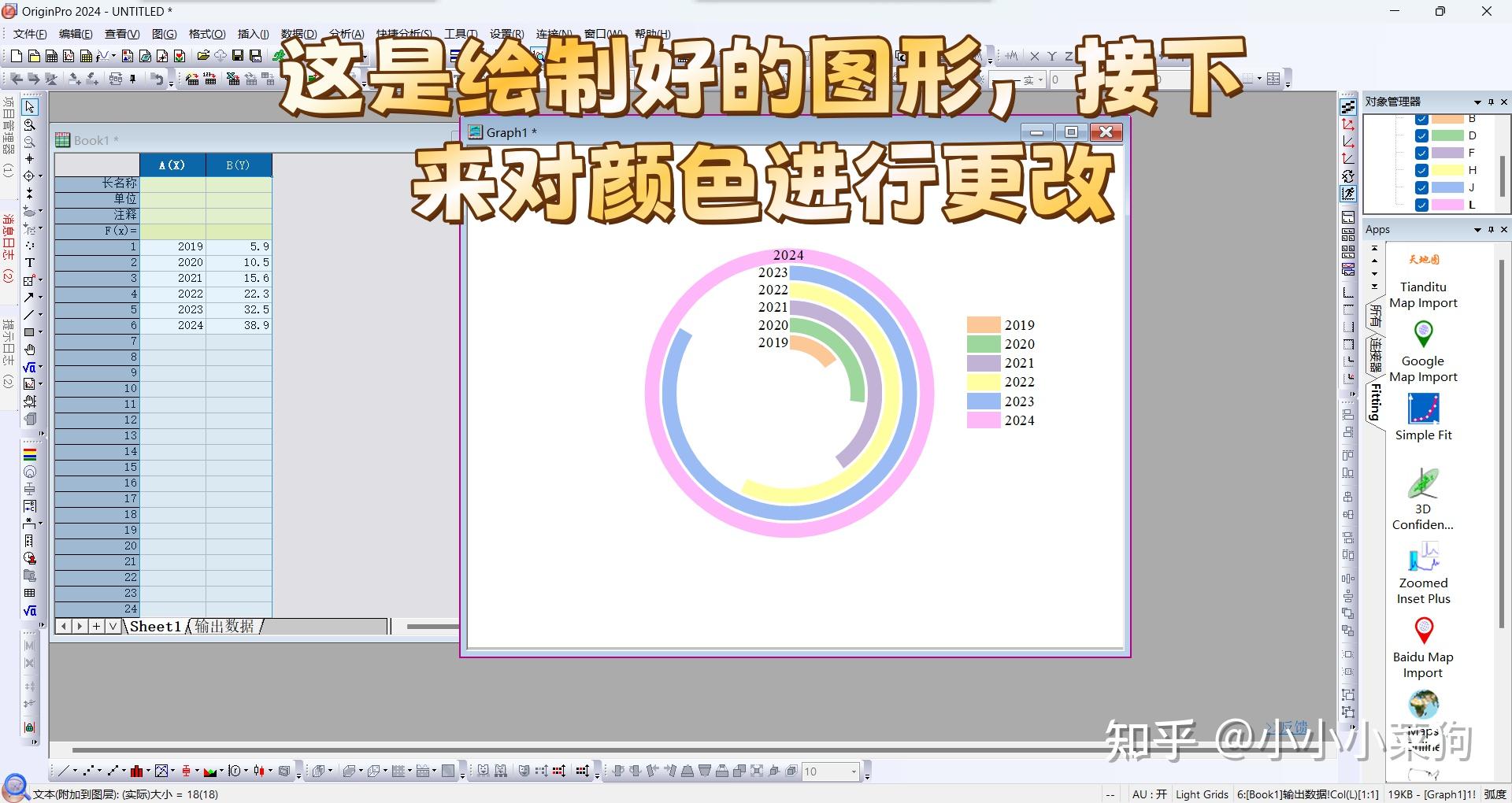 《Origin画百图》之同心环图 - 知乎