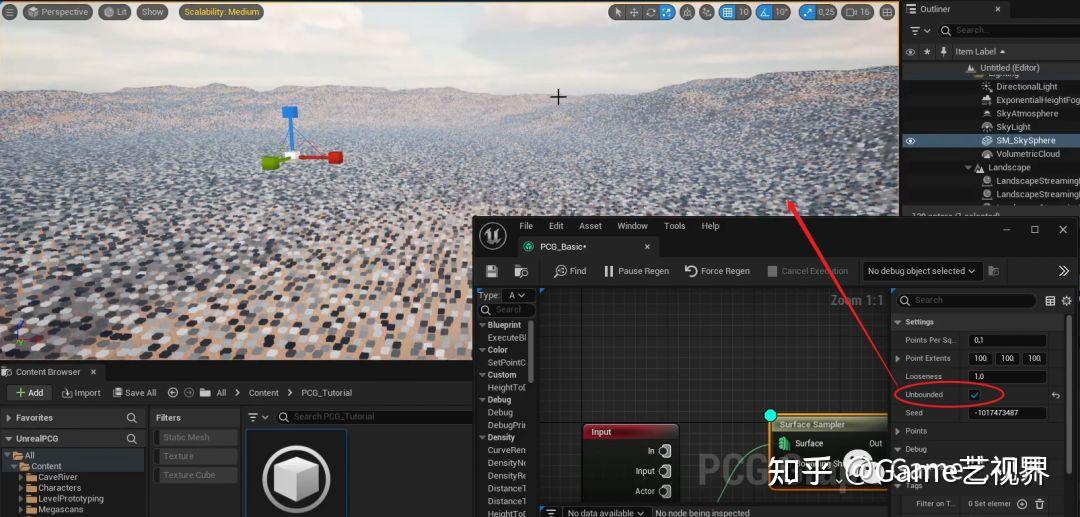 UE5.2预览版PCG工具：基础知识(01) ; 样条线(02) - 知乎