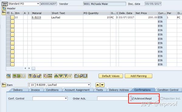 SAP MM课程 3.5 采购订单确认 - 知乎