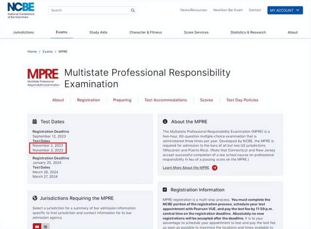 美国律师USBAR考试：11月2-3日MPRE开考；美国5个州宣布采用NextGen考试 - 知乎