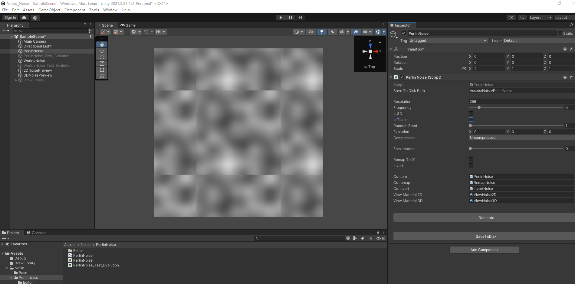 生成连续的2D、3D柏林噪声（Perlin Noise），技术美术教程 - 知乎