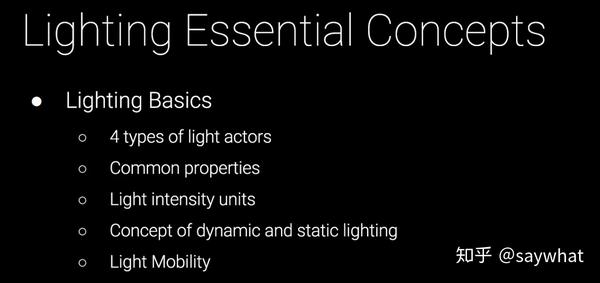 Lighting Essential Concepts and Effects - 知乎