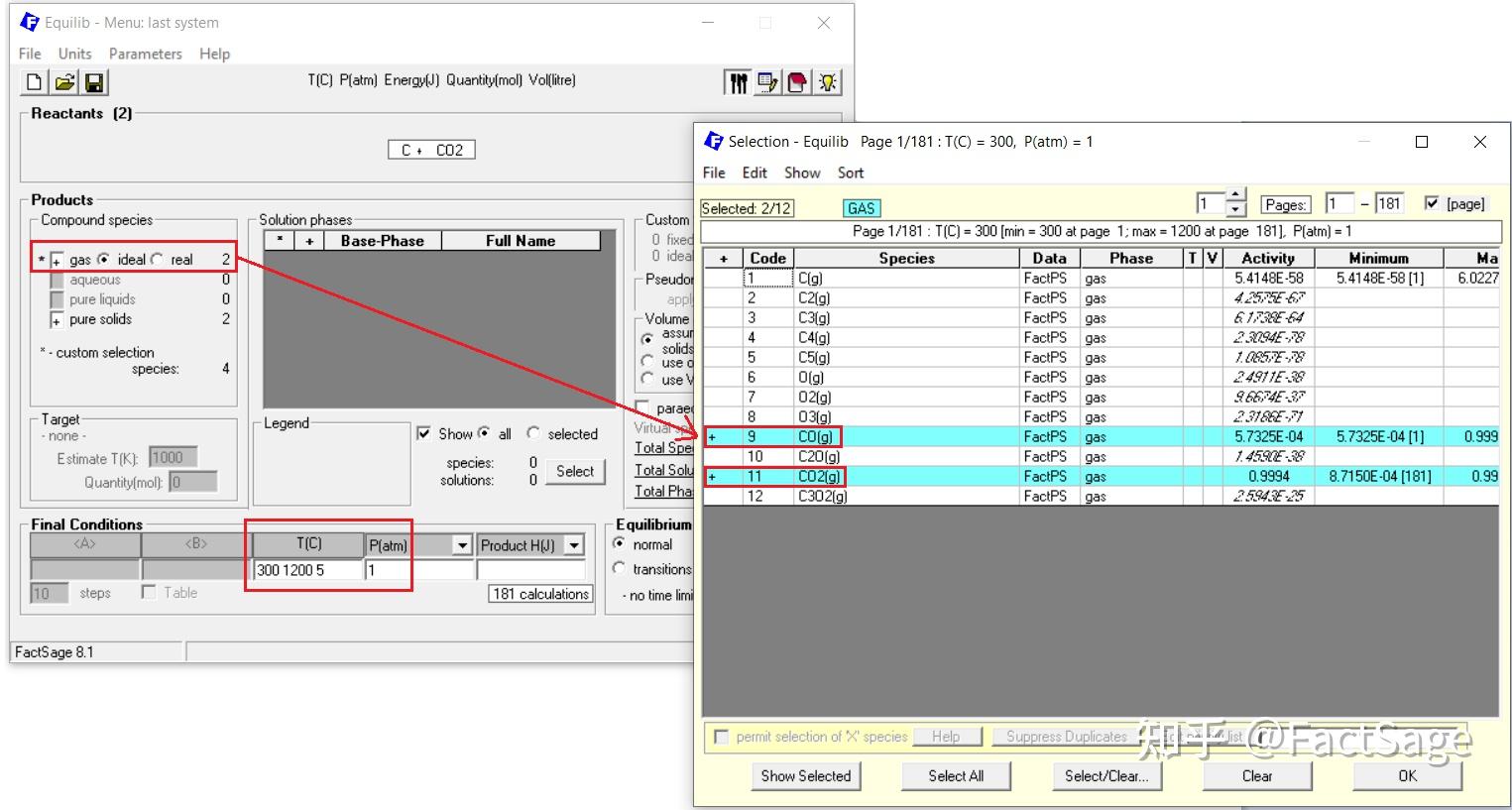 用FactSage的Equilib平衡计算模块绘制Fe-O-C系平衡图 - 知乎