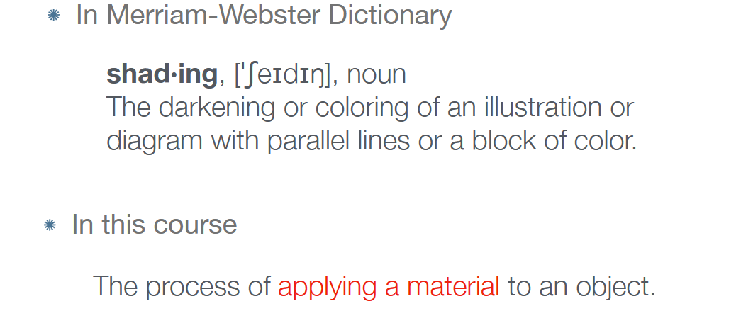 GAMES101 lecture07 Shading1 着色1 (Illumination, Shading and Graphics Pipeline)光照与基本着色模型 - 知乎