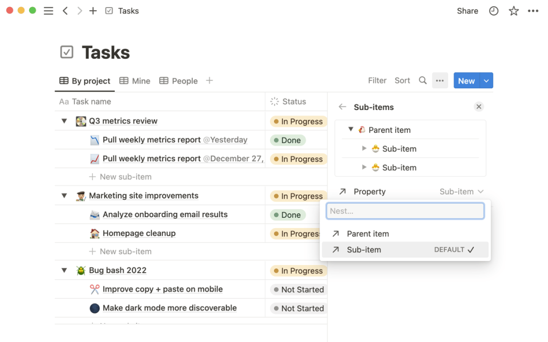 Notion使用教程36：Notion Sub-items/ Dependencies子任务/依赖项 - 知乎