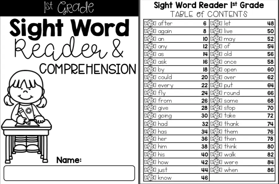 高频词阅读理解Sight Word Reader & Comprehension全3册共278页！绝对值得带走！ - 知乎