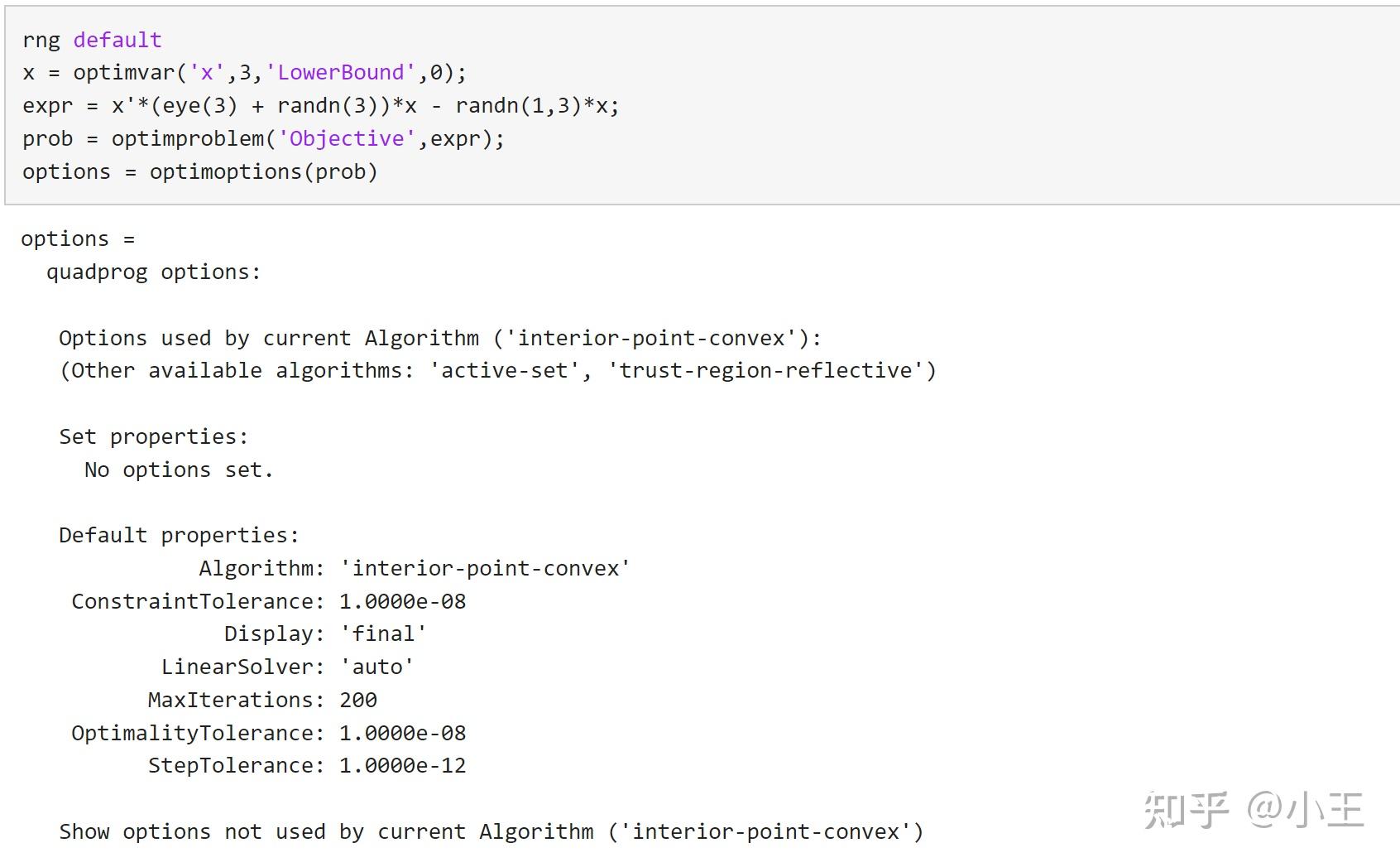 optimoptions函数 - 知乎
