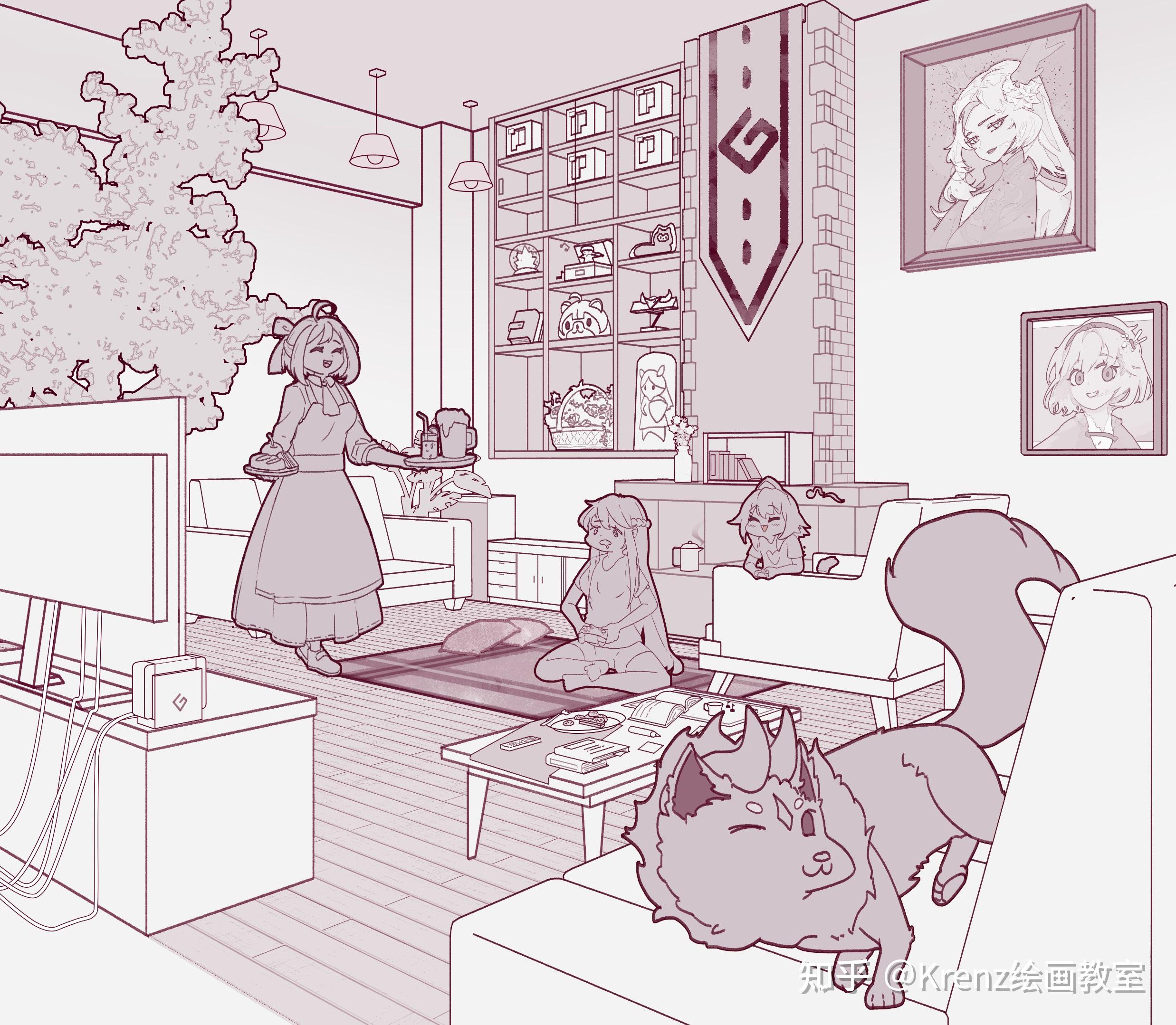 Krenz绘画教室【优秀作业心得】基础透视与结构-0085 - 知乎