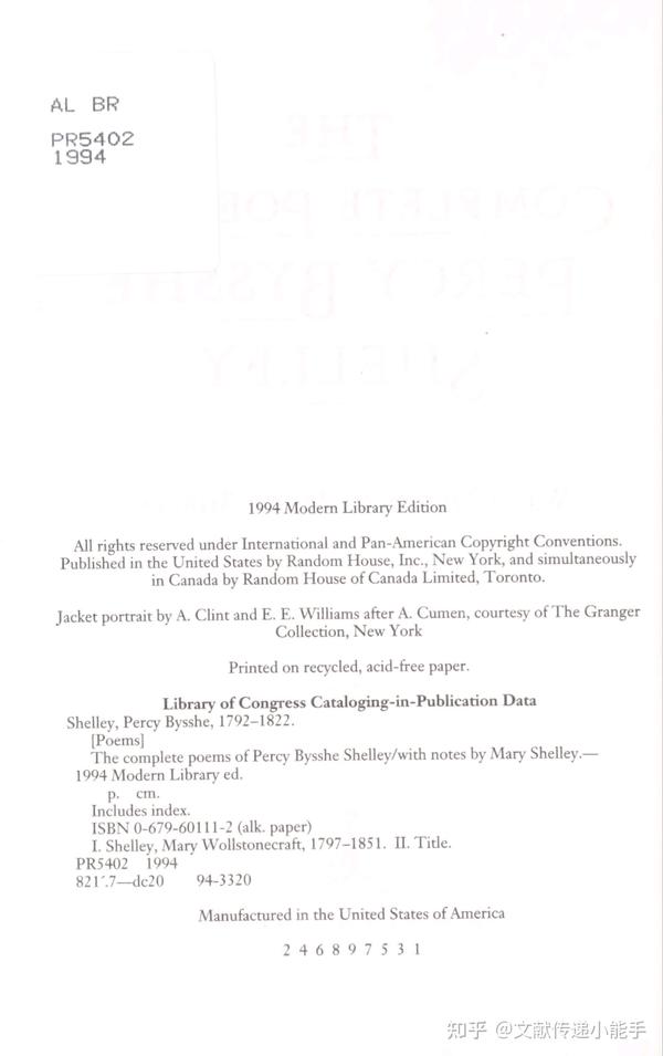 雪莱诗歌全集,英文版,The Complete Poems of Percy Bysshe Shelley by Percy Bysshe ...