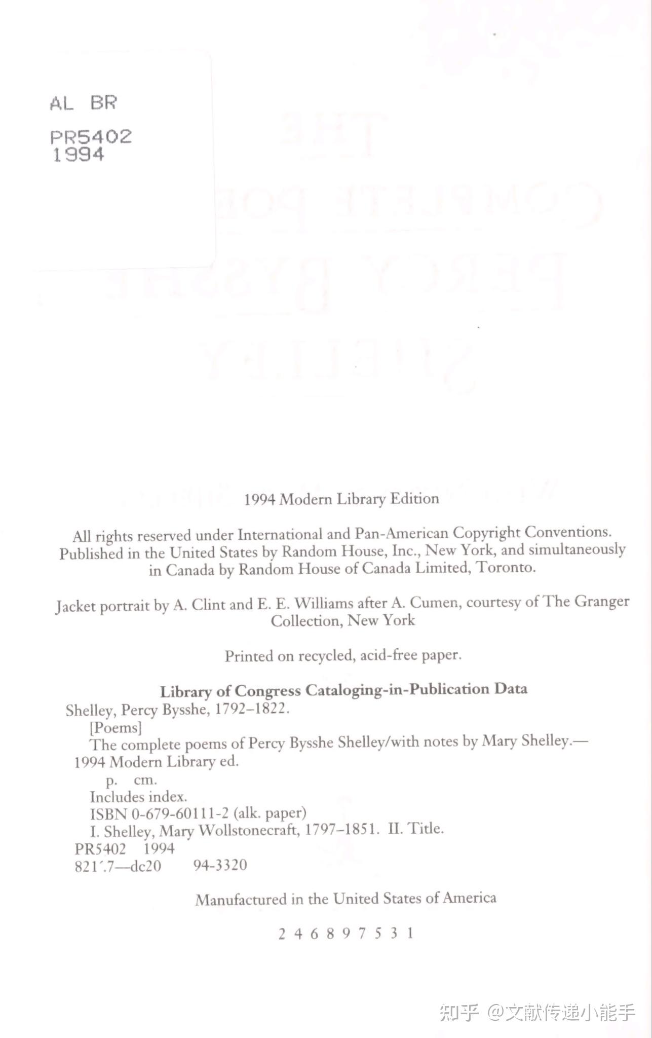 雪莱诗歌全集,英文版,The Complete Poems of Percy Bysshe Shelley by Percy Bysshe ...