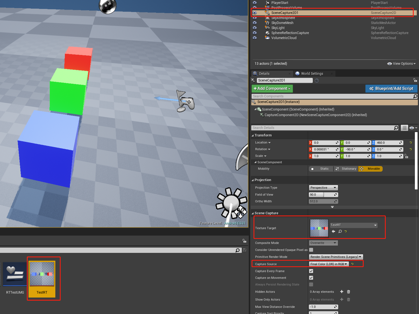 UE4使用SceneCapture2D渲染场景到UMG - 知乎
