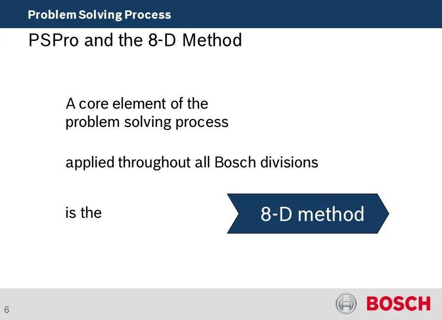 汽车零部件老大如何解决问题的，Bosch 8D教材！（中英文版） - 知乎