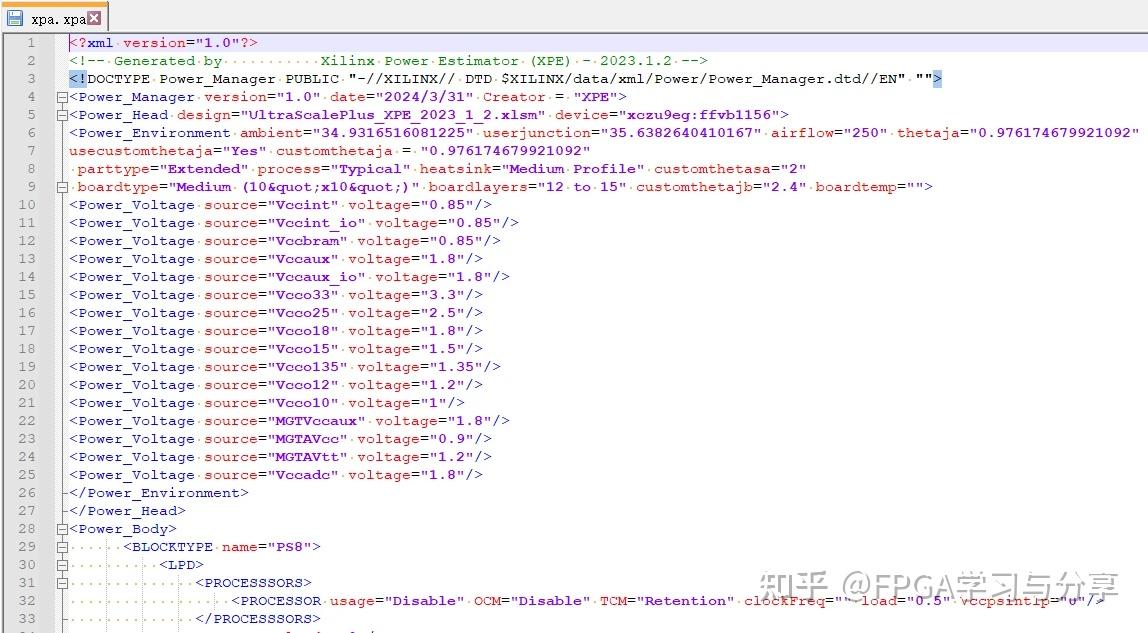 Vivado功耗基础之功耗评估器XPE使用详述 - 知乎