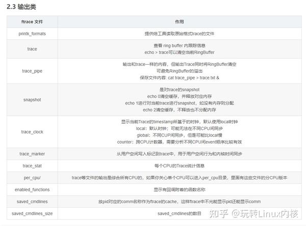 Linux性能工具(二)ftrace基础篇 - 知乎