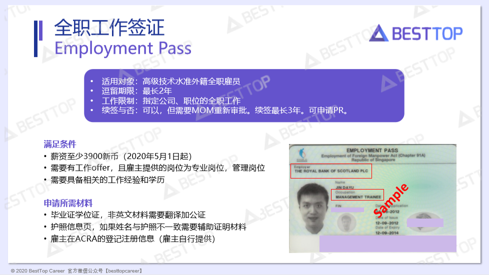 新加坡工作签证EP/SP/WP/LTVP/DP详解！2021最新最全！ - 知乎