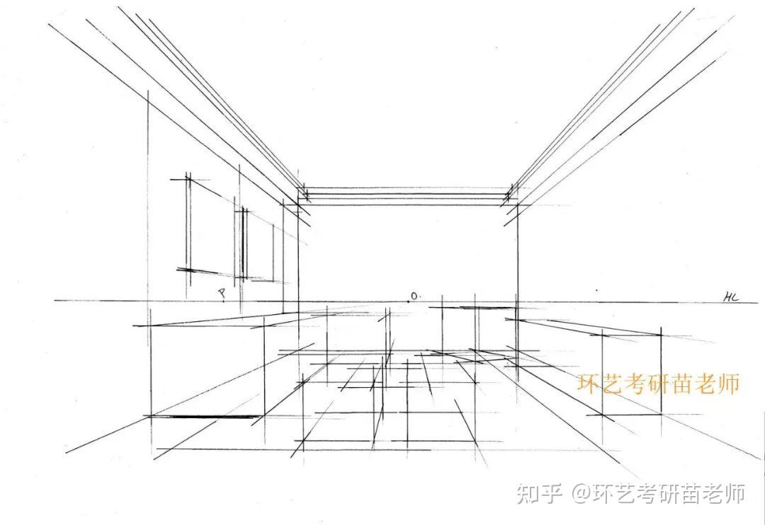 【透视系列教程】NO1-一点透视家装客厅空间透视步骤解析 - 知乎