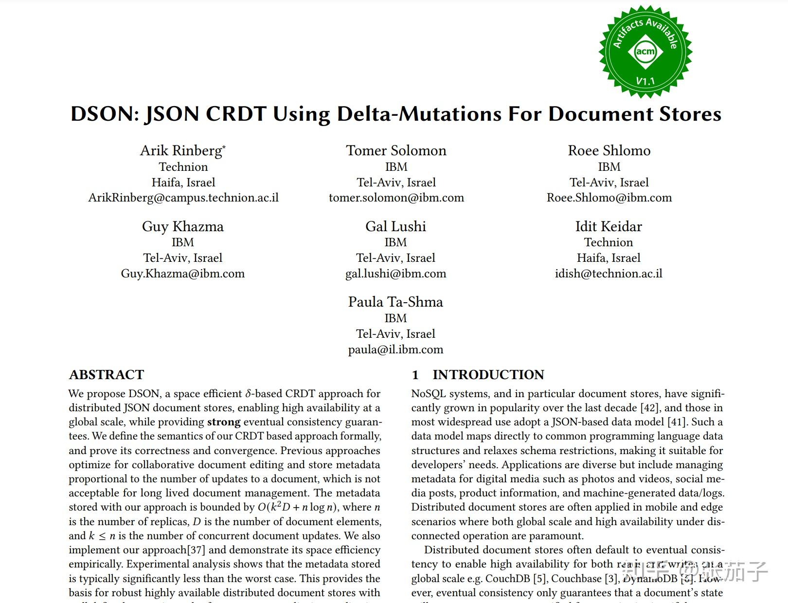 数据库系统小报：CRDT初探 - 知乎