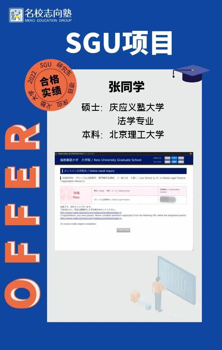 SGU | 庆应义塾大学SGU项目录取合格案例！ - 知乎