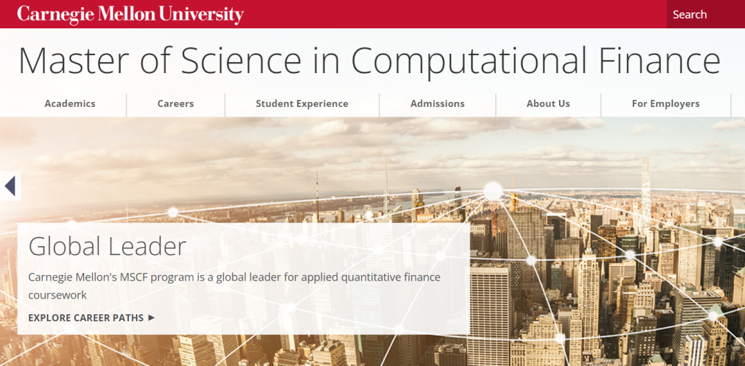 热门项目解析 | CMU MSCF计算金融硕士 - 知乎