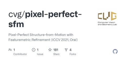 ICCV 2021最佳学生论文 | COLMAP 优化建图组件 Pixel-Perfect SFM - 知乎
