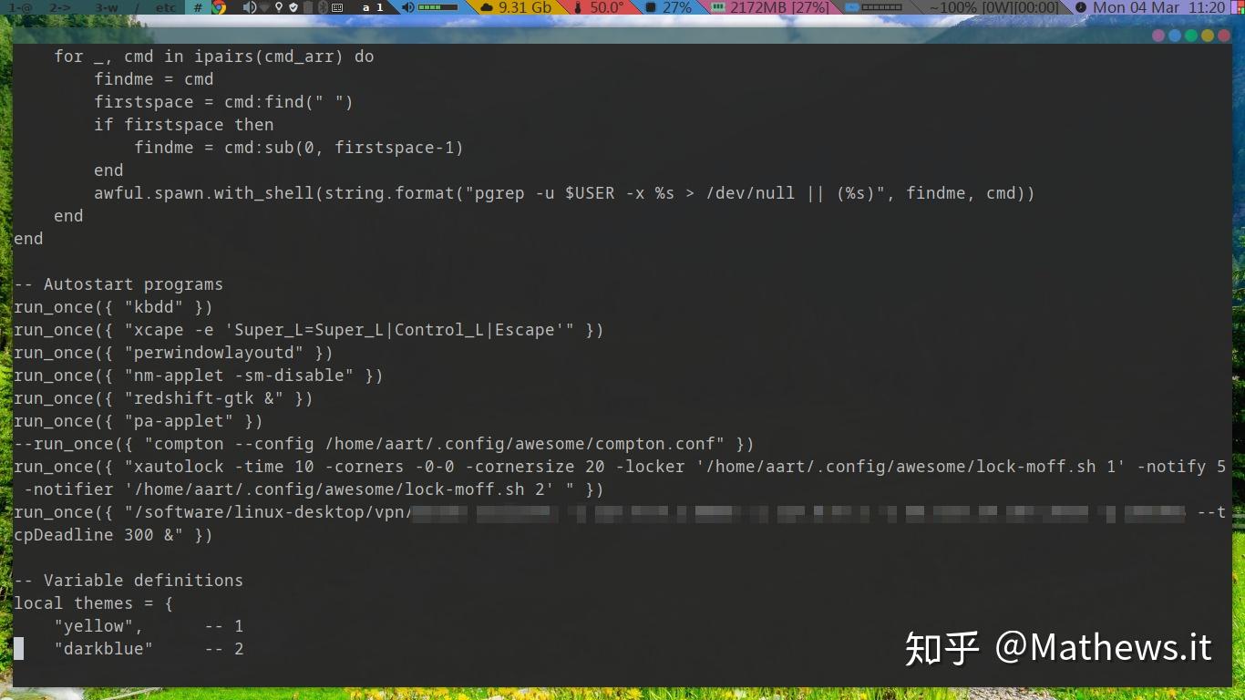 Awesome WM主题设置分享 - 知乎