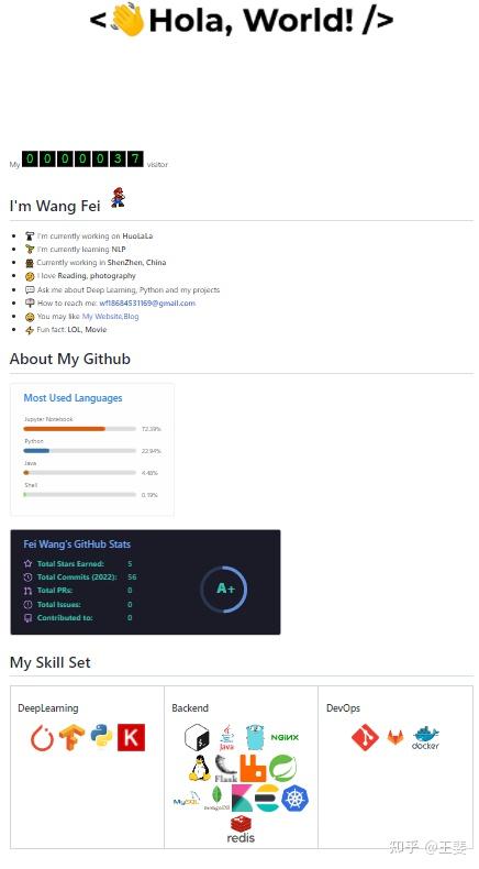 GitHub个人主页美化 - 知乎