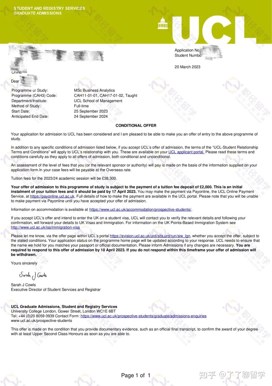 专业GPA3.2录取伦敦大学学院商业分析硕士UCL MSBA, 录取率仅3.8%? | 23Fall战绩 - 知乎