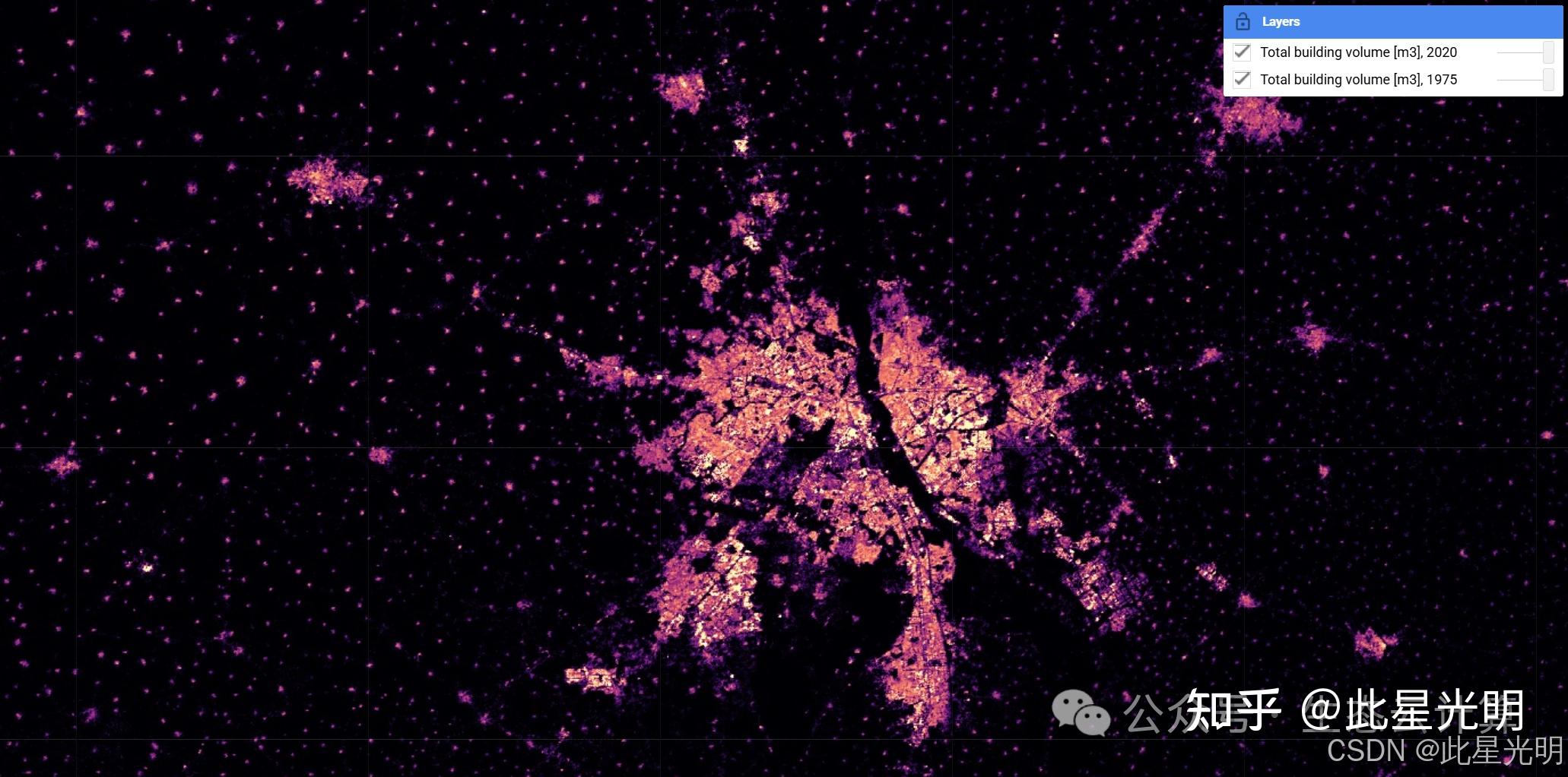 GHSL: 1975-2030全球建筑体积的分布情况，以每 100 米网格单元立方米为单位 - 知乎