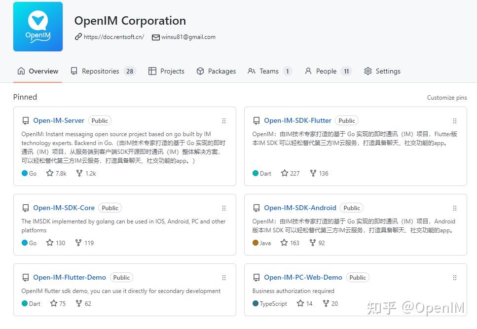 重磅推荐github突破7.8k star OpenIM测试程序介绍 放心用于生产环境 - 知乎
