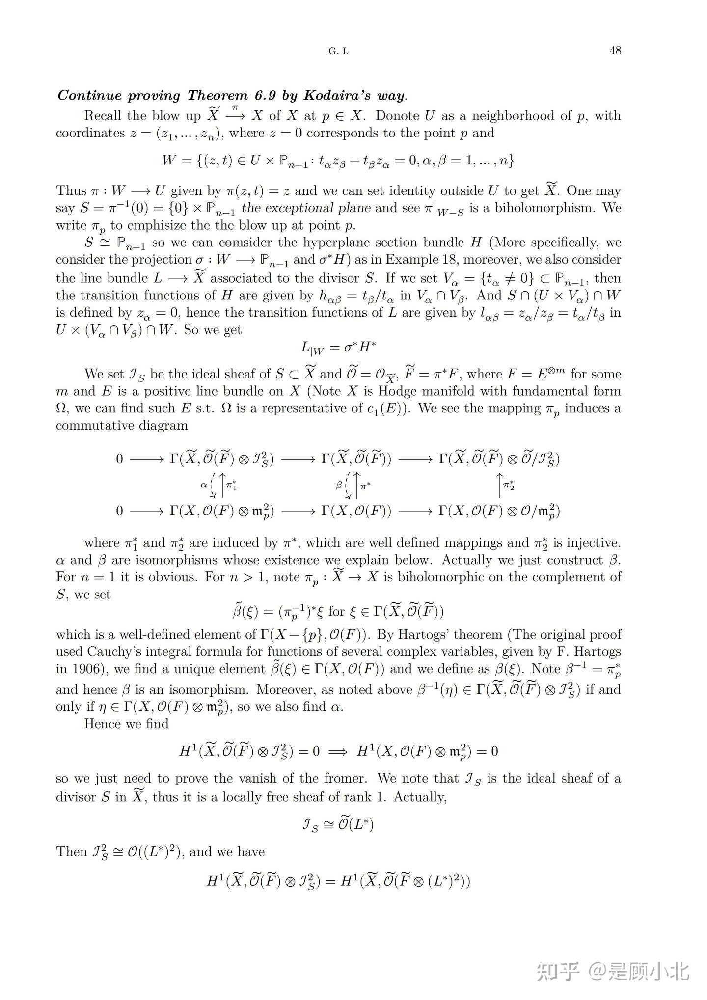 Kodaira Vanishing Theorem And Embedding Theorem （小平消灭定理和嵌入定理） - 知乎