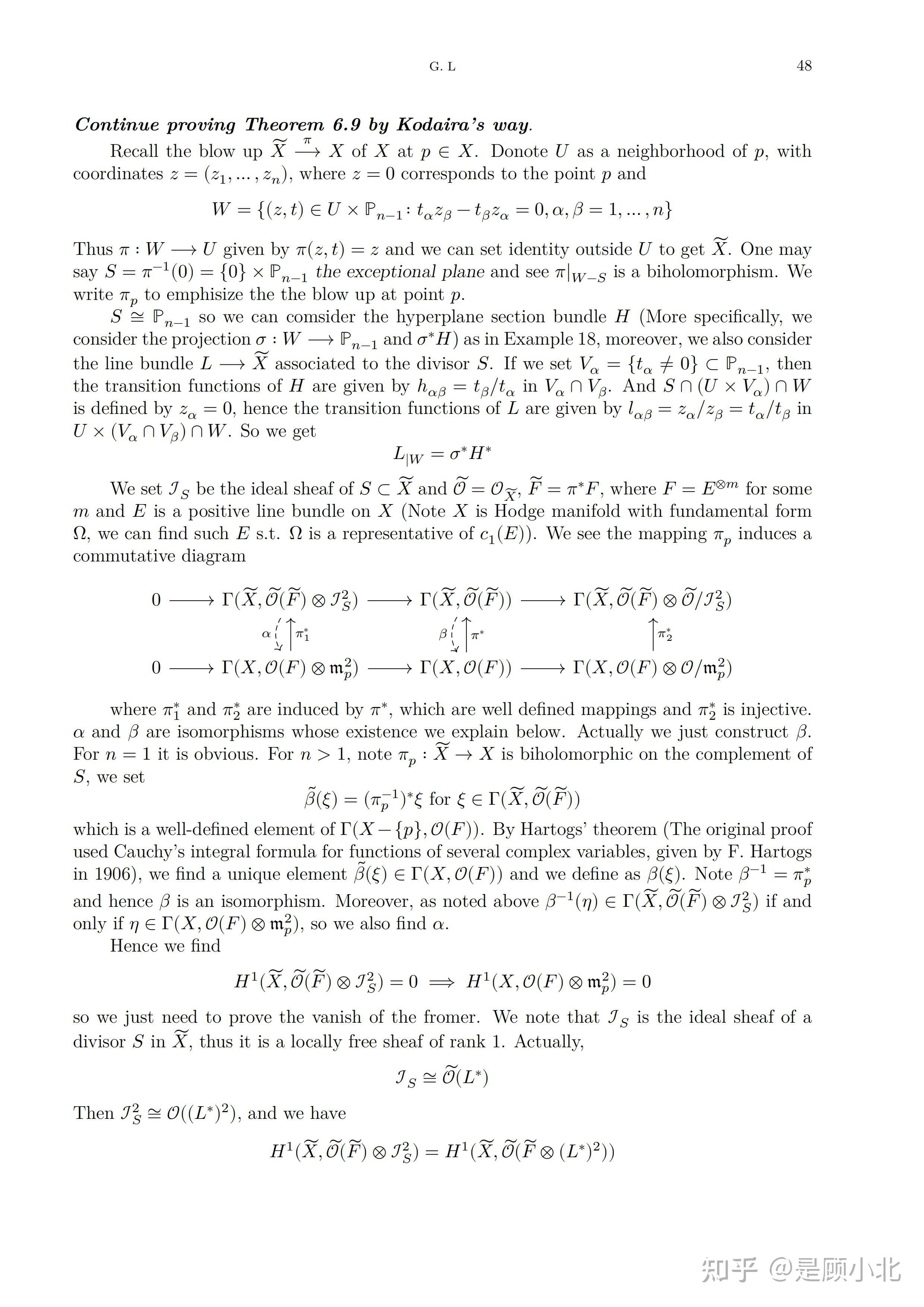 Kodaira Vanishing Theorem And Embedding Theorem （小平消灭定理和嵌入定理） - 知乎