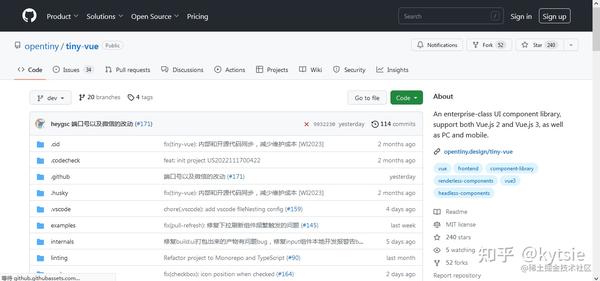 推荐一下华为的vue组件库——tinyvue 知乎